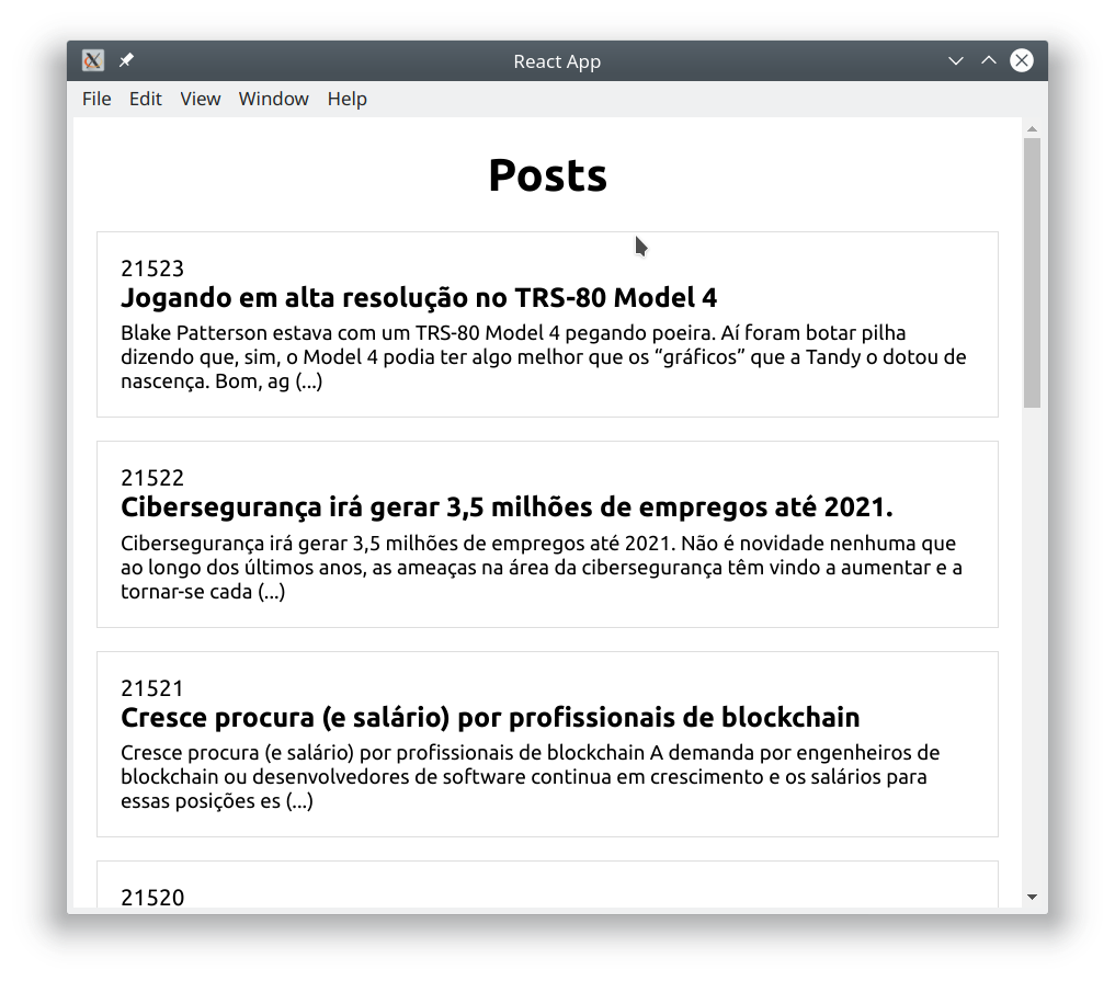 Uma aplicação desktop usando React e Express com Electron - /dev/Kico